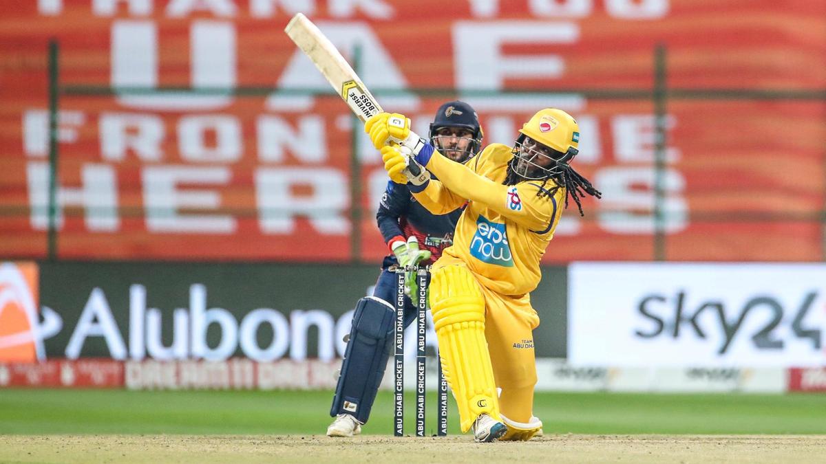 Gayle blasts unbeaten 22-ball 84 in Team Abu Dhabi's nine-wicket win ...