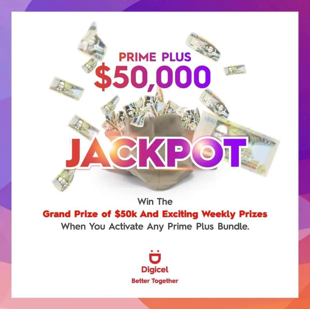 50,000 UP FOR GRABS IN DIGICEL’S PRIME PLUS JACKPOT - Asberth News Network