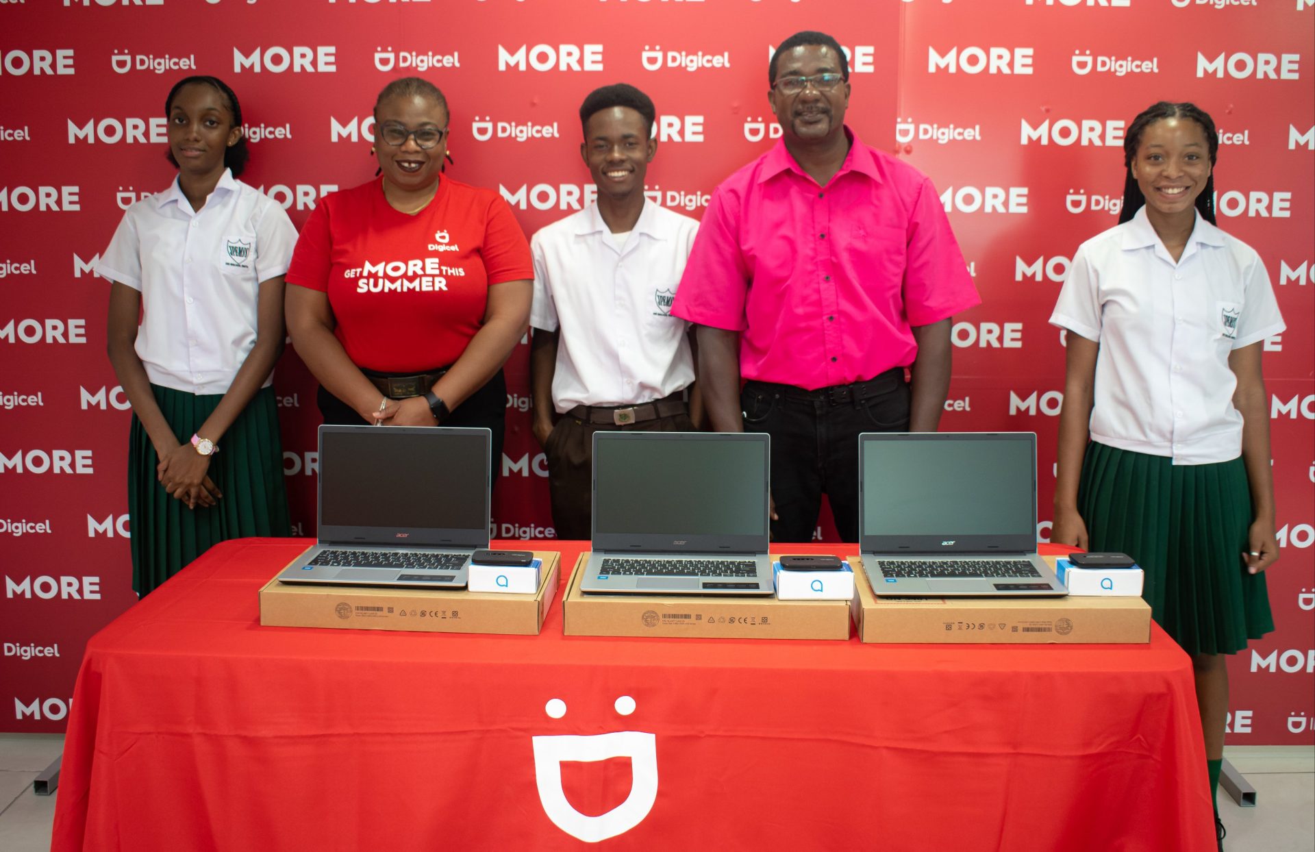 DIGICEL SVG GIVES ‘MORE’ to DR. J.P. EUSTACE MEMORIAL SECONDARY SCHOOL ...