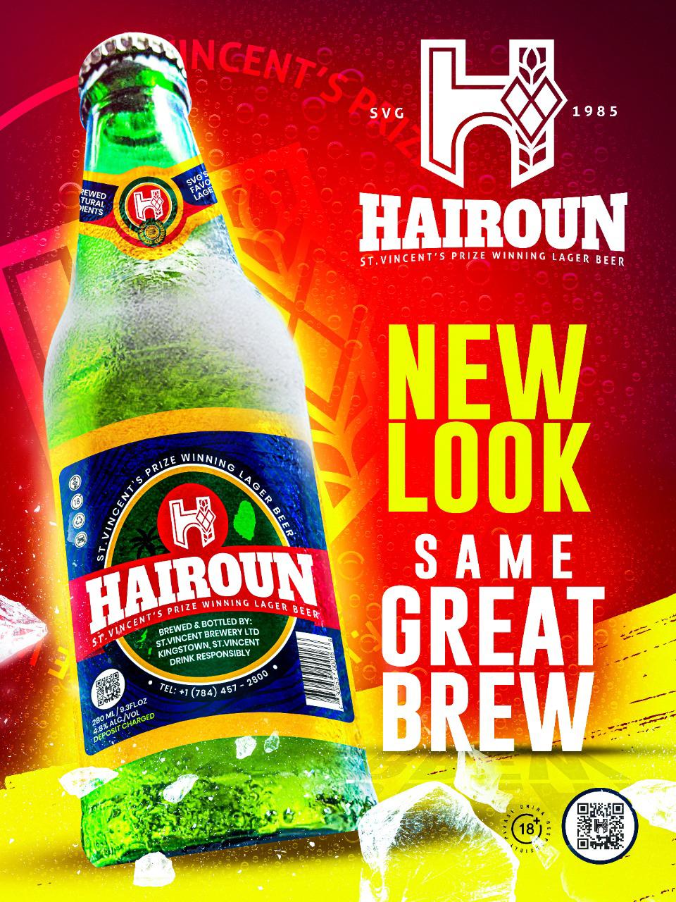 The St. Vincent Brewery Limited Hairoun’s Fresh New Look, Same Great ...