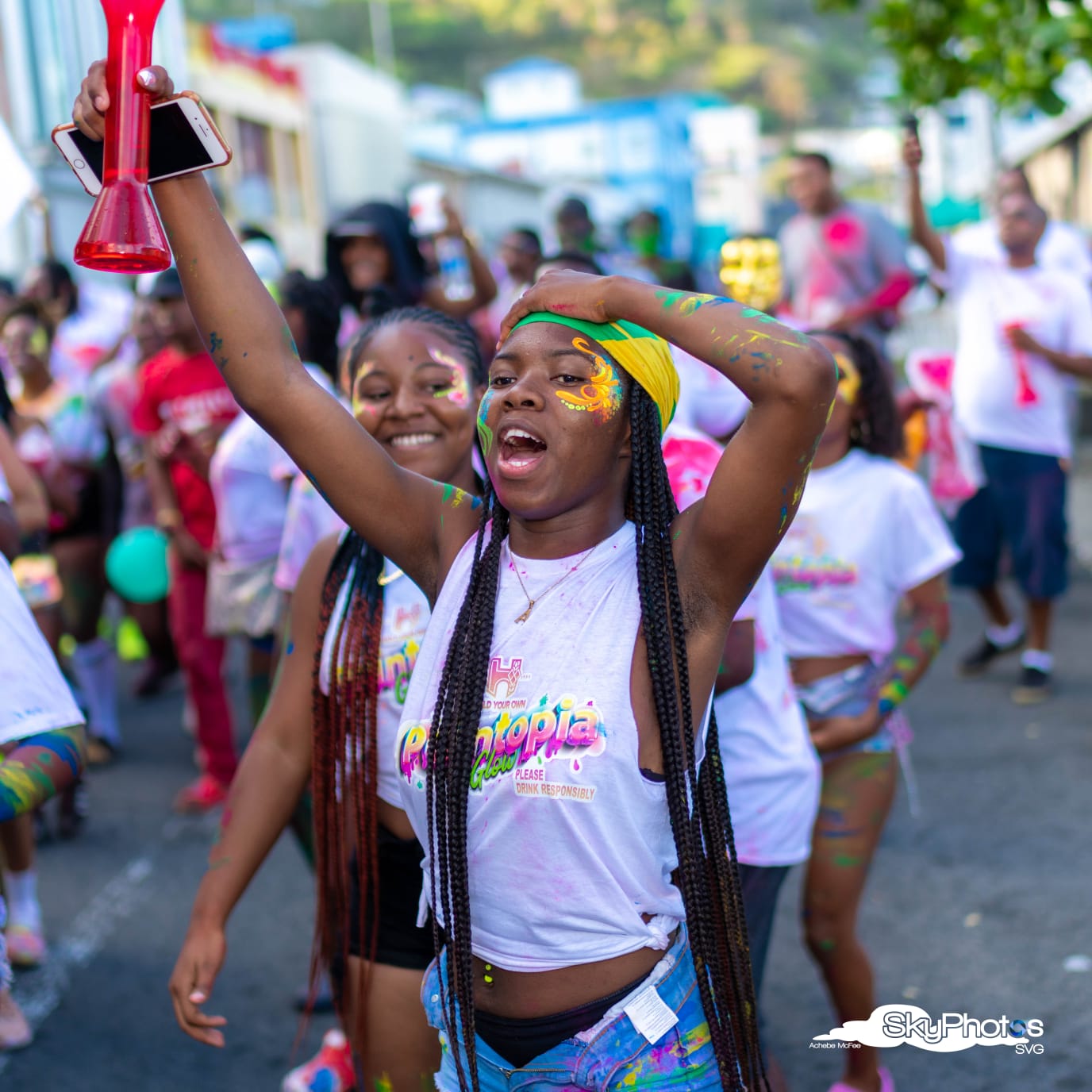 Hairoun launches J’ouvert band- Paintopia. - Asberth News Network