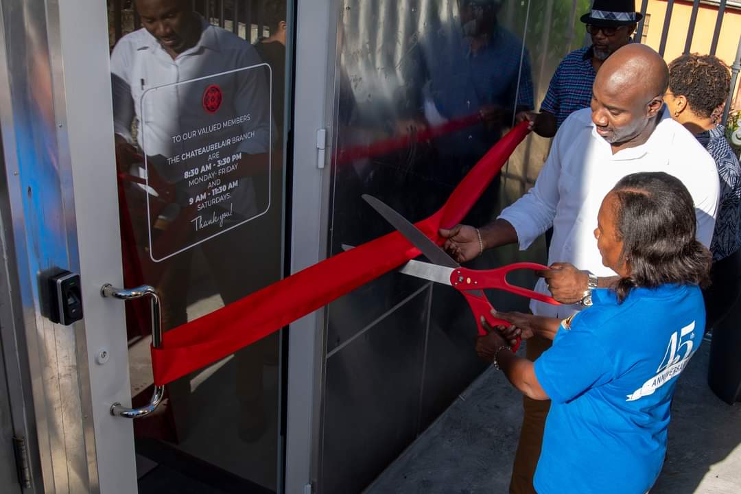 Minister James welcomes second financial institution to North Leeward ...