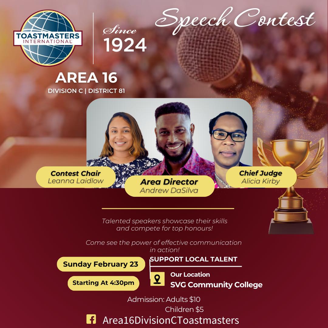 Toastmasters To Contest The SVG Area Speech Contest - Asberth News Network