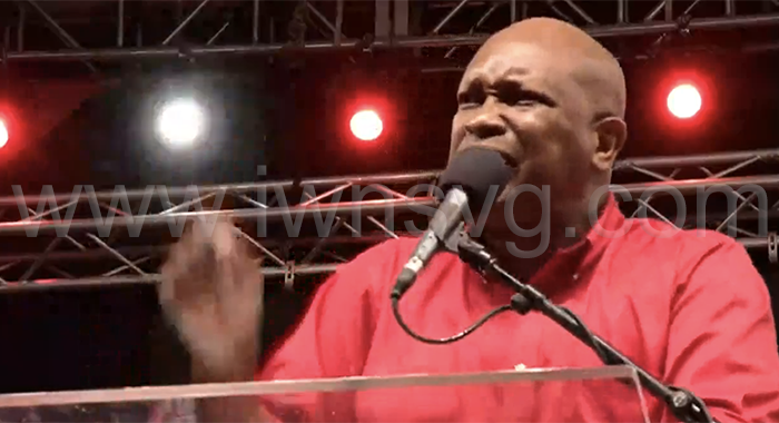 Saboto Caesar lashes out at Shevern John at ULP rally in Langley Park ...