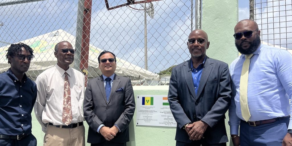 India Hands Over New Edinboro Hardcourt to St. Vincent and the ...